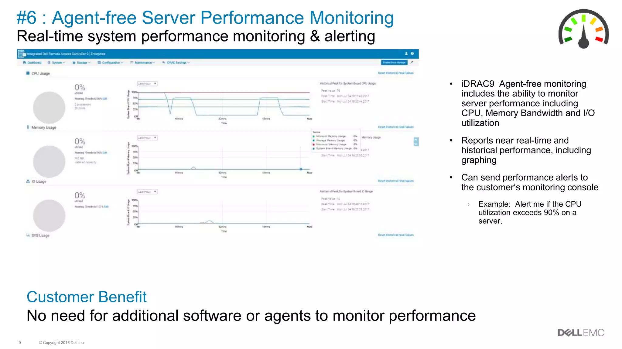 Dell EMC PowerEdge iDRAC9 - 14 features for power users | PDF