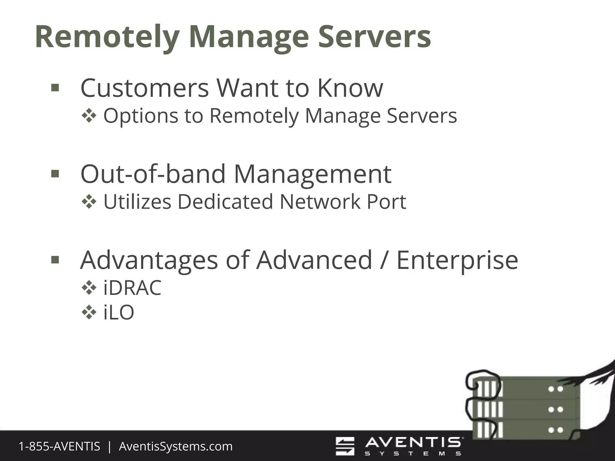 Out-of-Band Management - Why Standard Doesn’t Cut It | PPTX