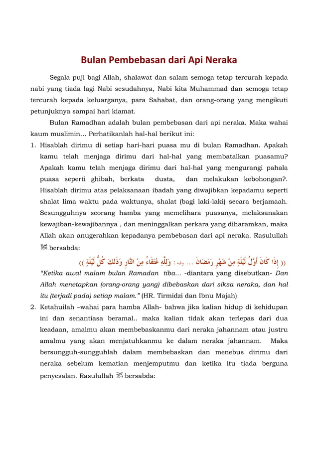 Id ramadhan bulan_pembebasan_dari_api_neraka | PDF