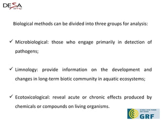 Selection of Biological Methods for Industrial Effluents Assessments ...