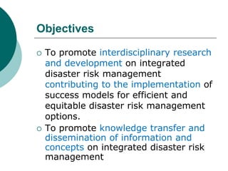 Integrated Disaster Risk Management: Challenges for Its Implementation ...