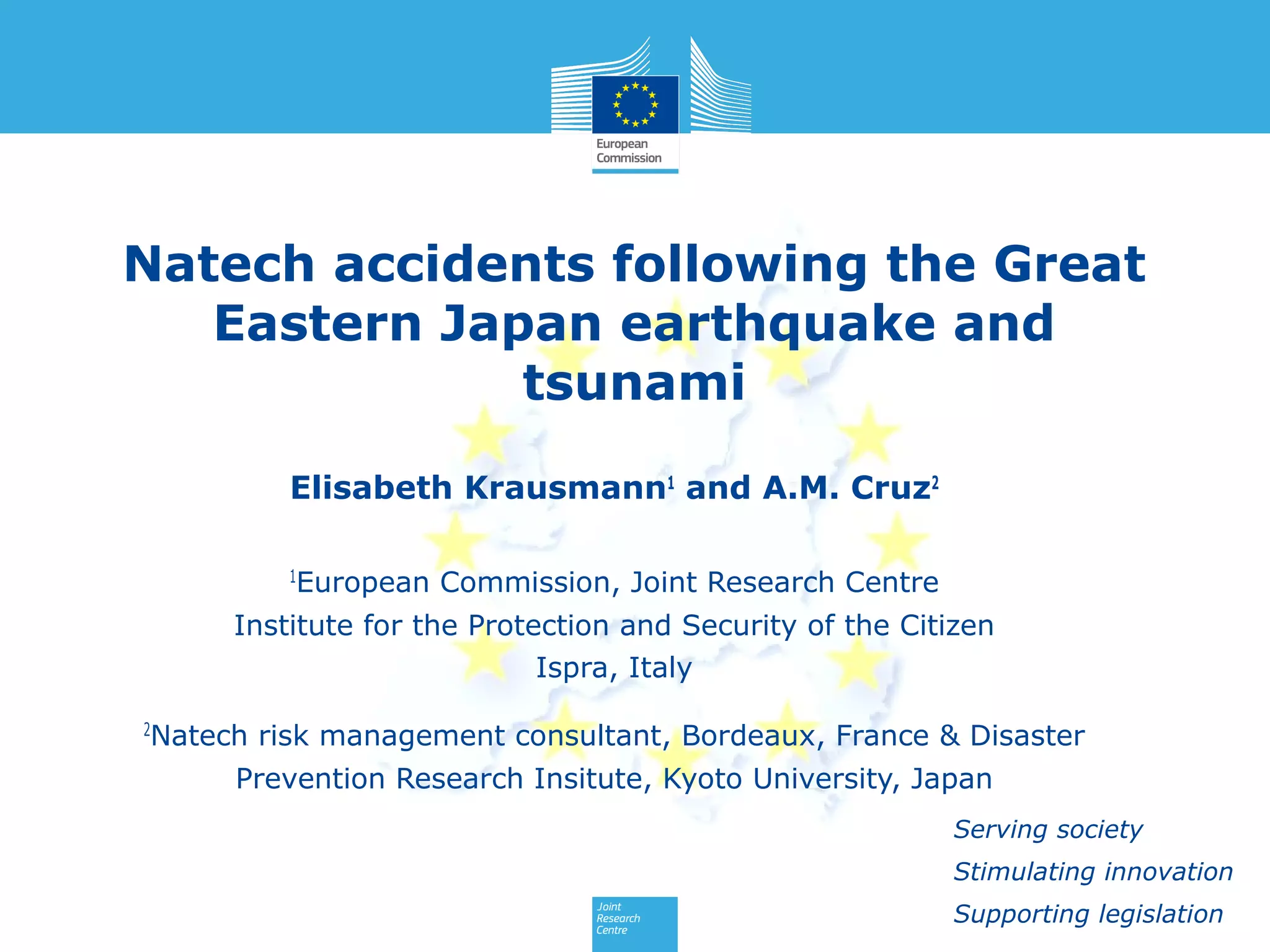 Natech accidents following the great eastern japan earthquake and tsunami | PPT