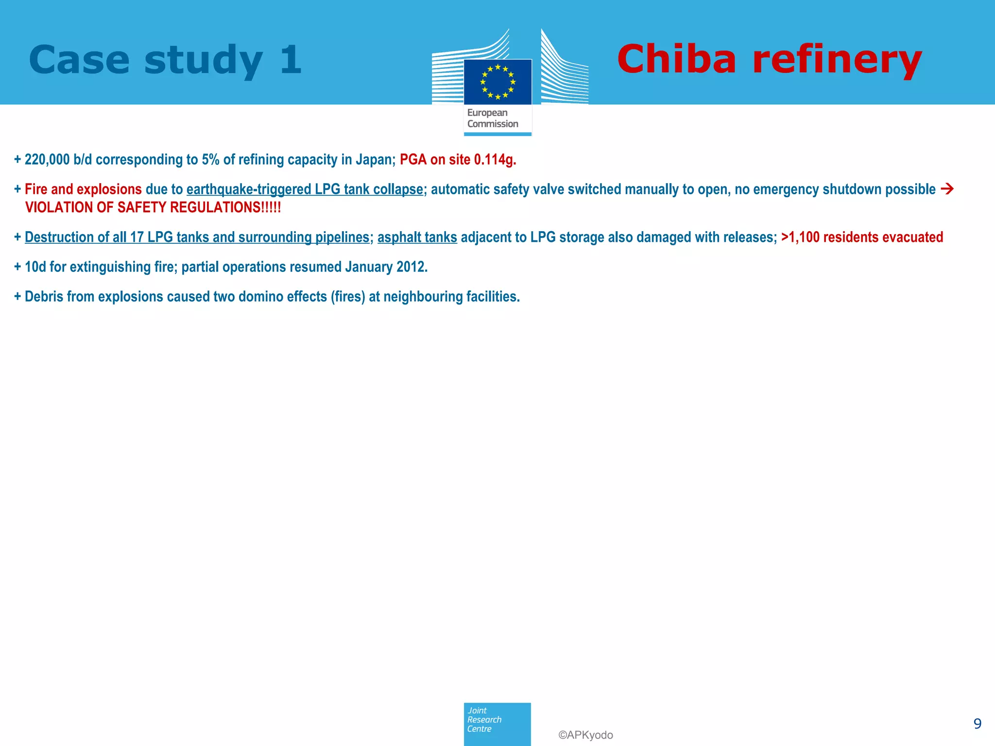 Natech accidents following the great eastern japan earthquake and ...