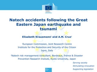 Natech accidents following the great eastern japan earthquake and ...