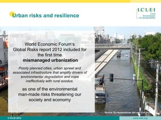 Alice Balbo - Urban risks and ICLEI’s contribution towards Resilient ...