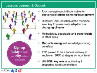 Area wide risk assessment – a best practice example in the Province of ...