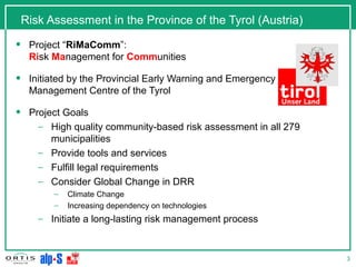Area wide risk assessment – a best practice example in the Province of ...