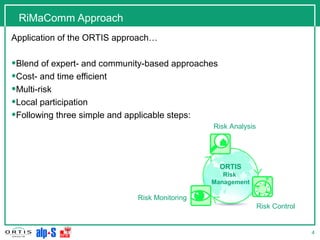 Area wide risk assessment – a best practice example in the Province of ...