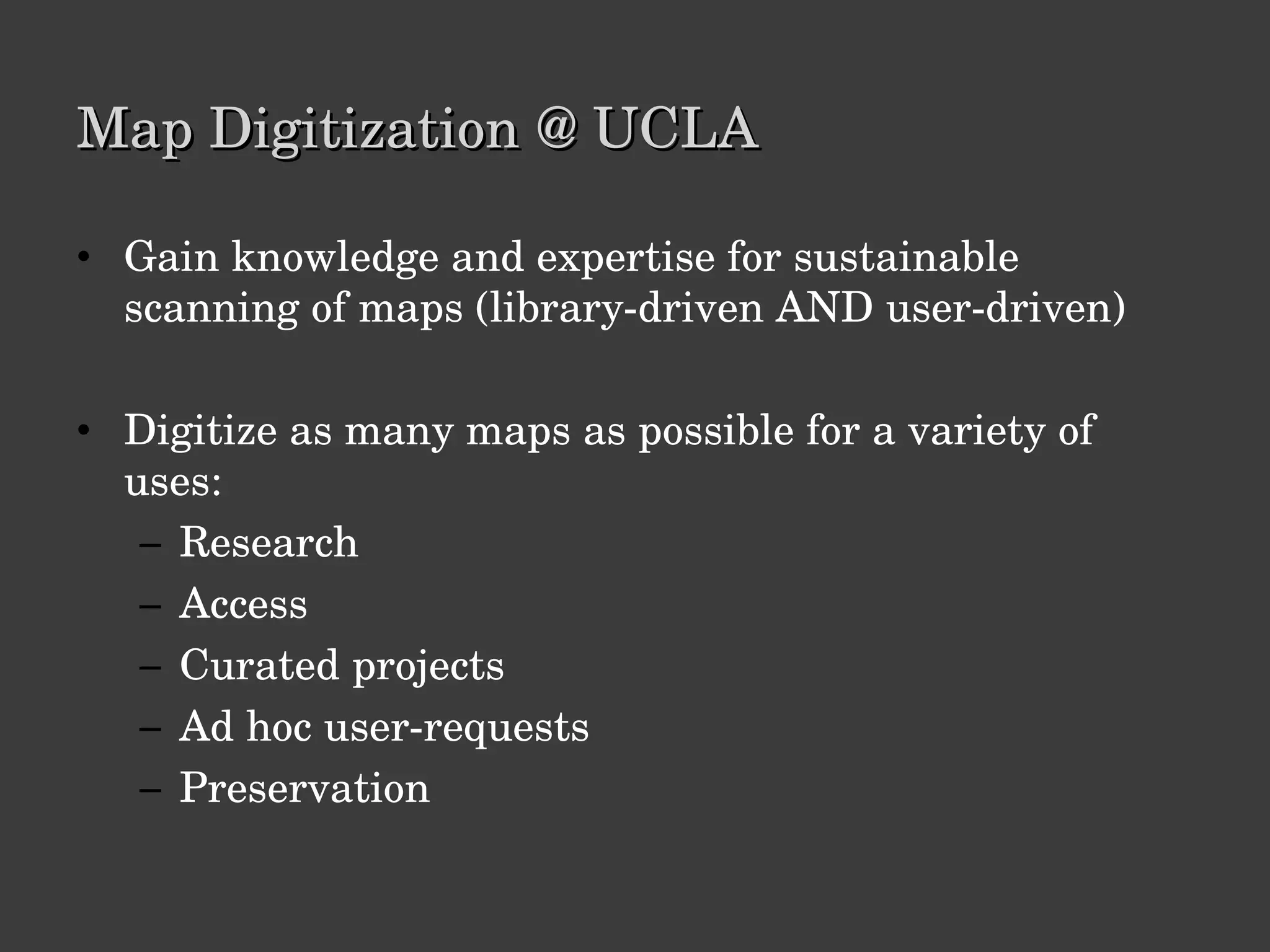 Map Scanning Project Presentation | ODP