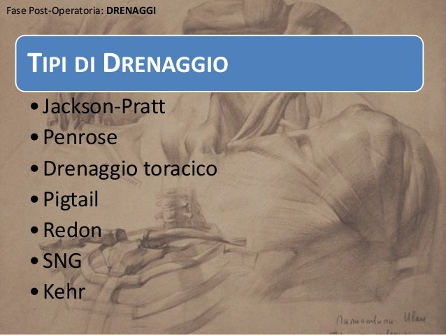 I drenaggi