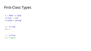 Dependent Types with Idris | PPT