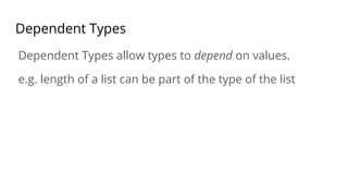 Dependent Types with Idris | PPT