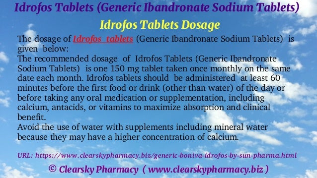 Idrofos Tablets (Generic Ibandronate Sodium Tablets) | PPT