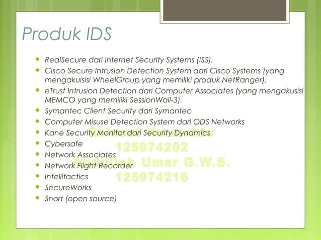 IDS ( Intrusion Detection System) | PPT