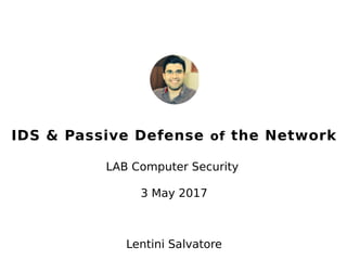 IDS & Passive Network Defense | PPT