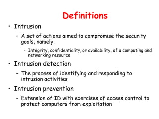 ids.ppt | Information and Network Security | Computing
