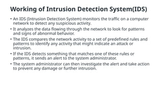 Intusion detection system in visualizati | PPT