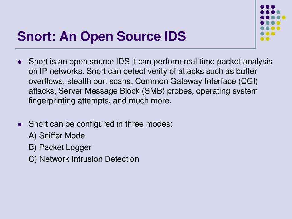 Getting started with snort ids/ips, Getting started with Snort IDS/IPS