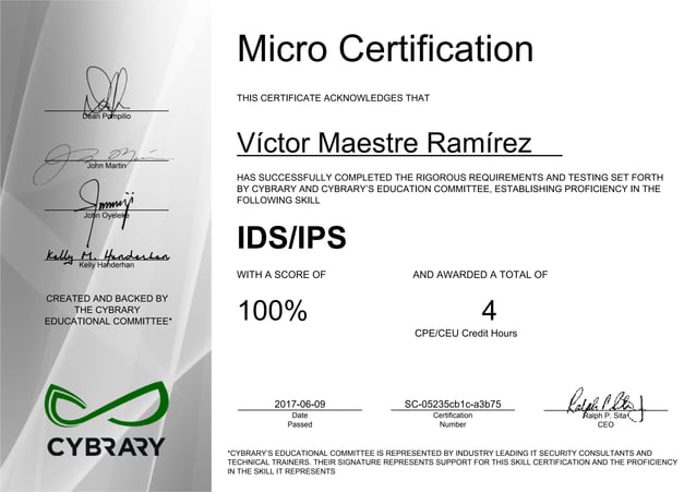 IDS/IPS Certification | PPT