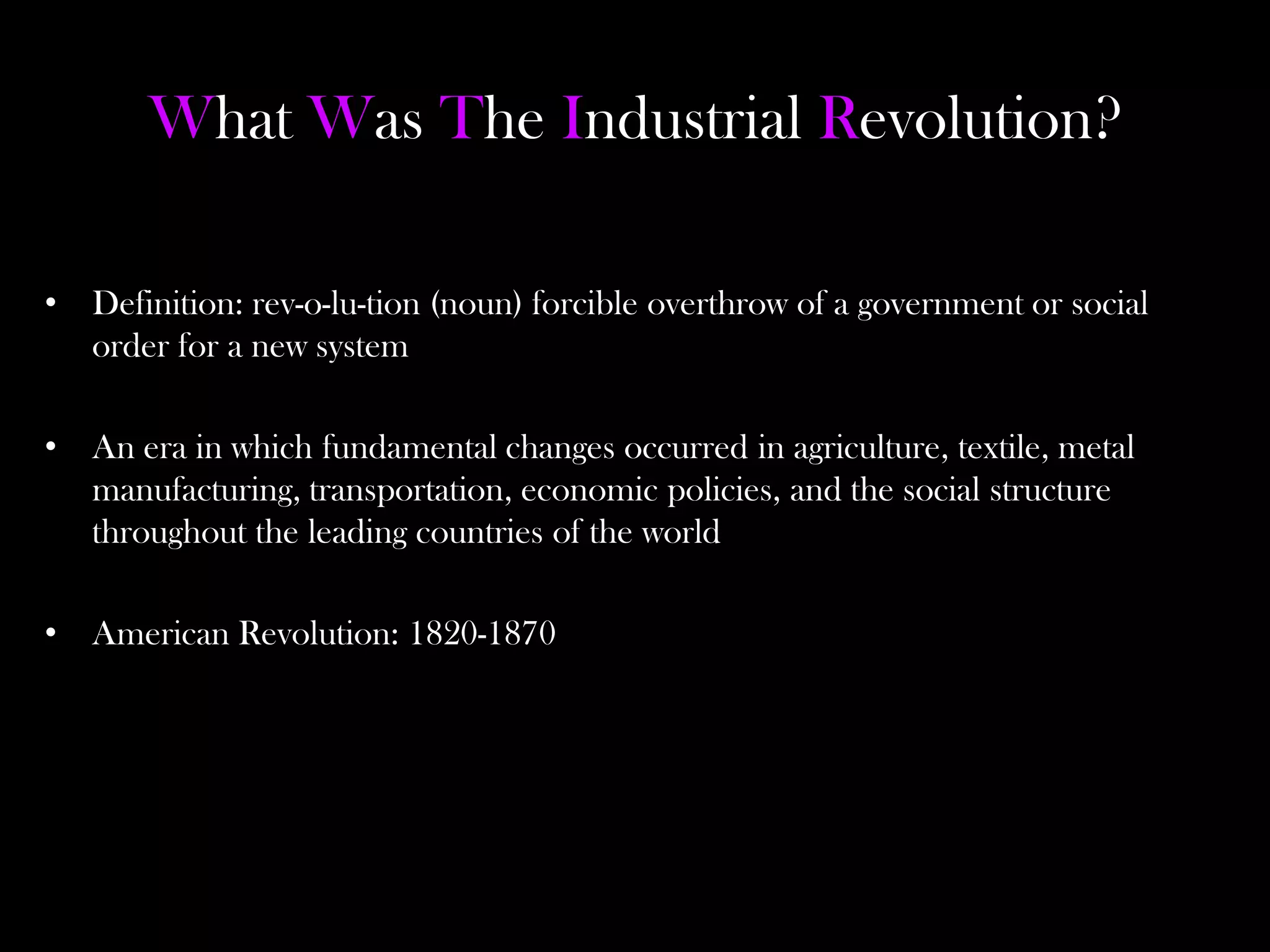 American Industrial Revolution | PPTX