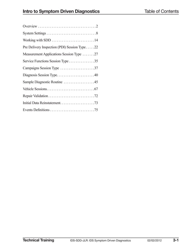 Ids sdd-jlr manual 02 02-12 (1) | PDF | Operating Systems | Computer Software and Applications