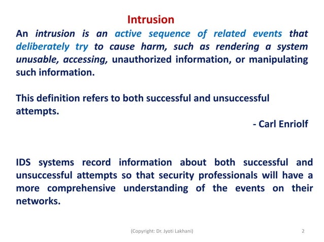 Ids 001 Ids Vs Ips Ppt