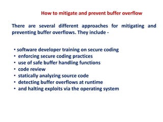 Ids 008 buffer overflow | PPSX