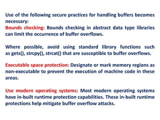Ids 008 buffer overflow | PPSX