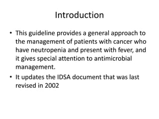 Idsa guidelines | PPTX