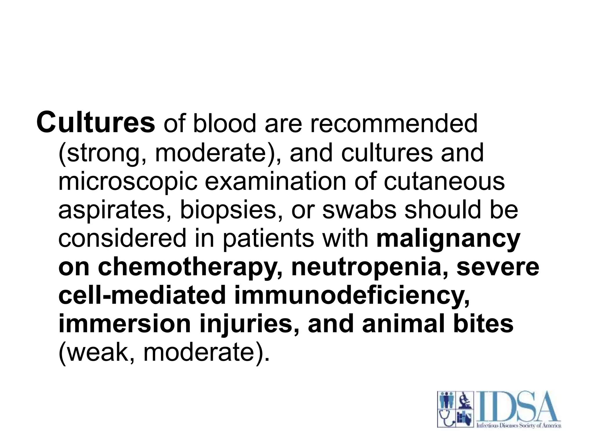 Management of Skin and Soft Tissue Infections: IDSA Guideline 2014 | PPTX
