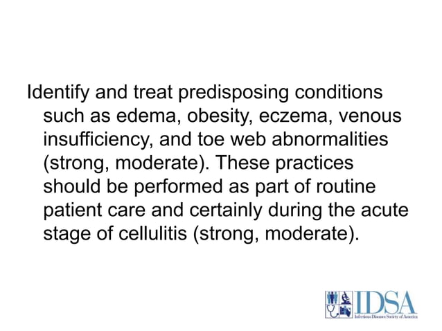Management of Skin and Soft Tissue Infections: IDSA Guideline 2014 | PPTX