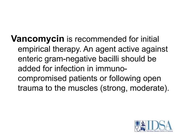 Management of Skin and Soft Tissue Infections: IDSA Guideline 2014 | PPT