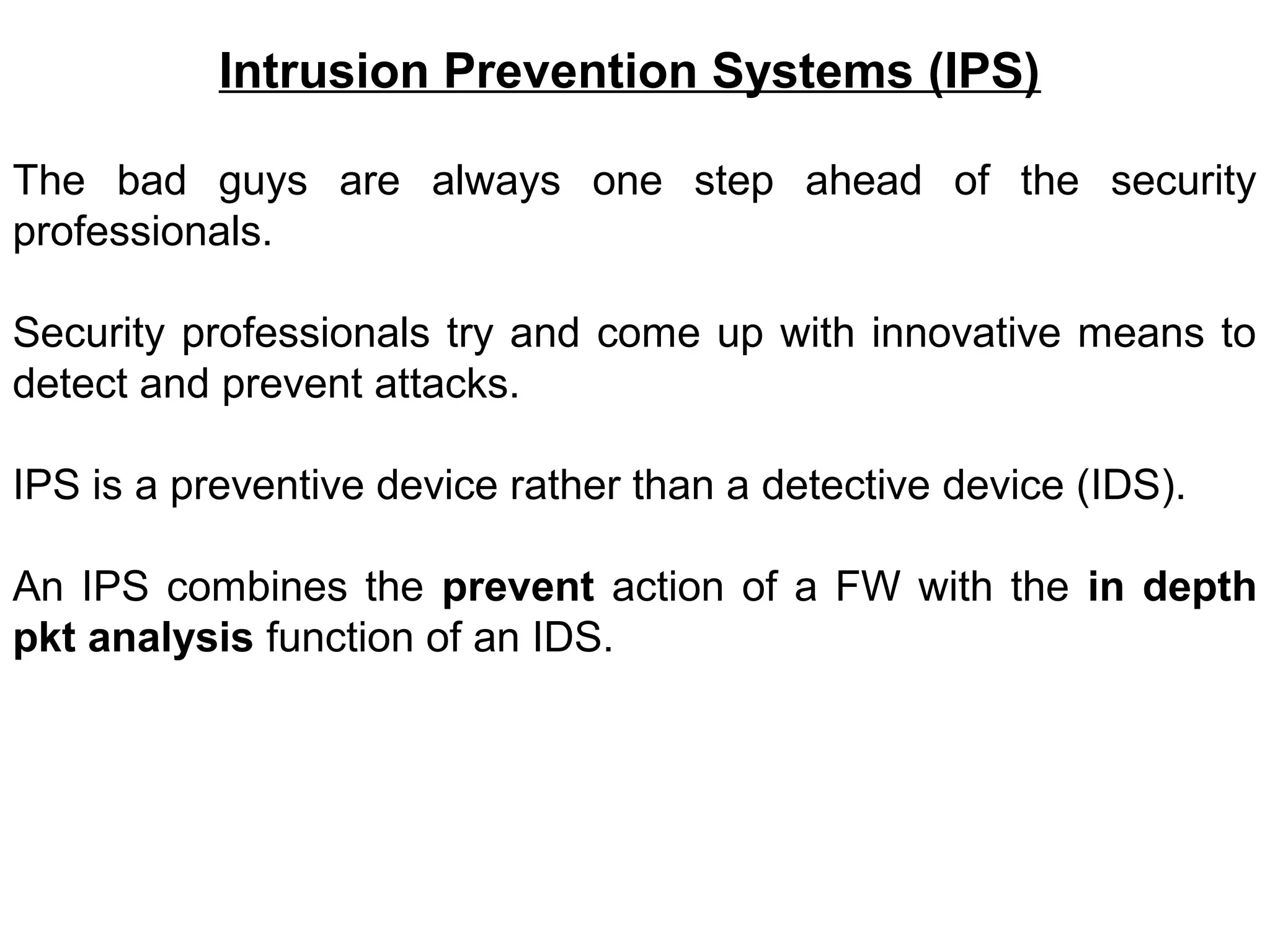 IDS and IPS | PPT