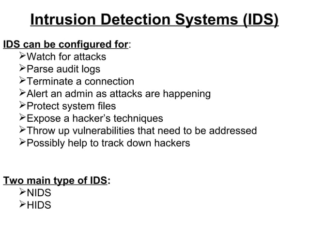 IDS and IPS | PPT