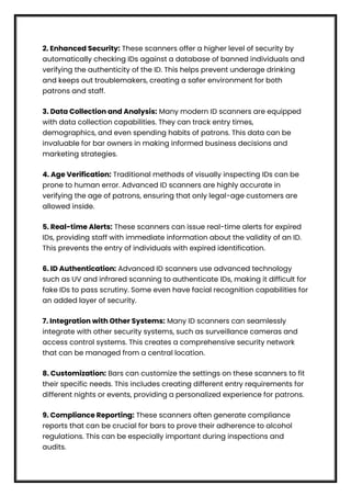 Id Scanners for Bars | PDF | Technology & Computing