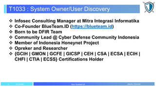 IDSECCONF 2020 : A Tale Story of Building and Maturing Threat Hunting ...