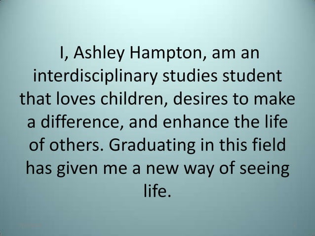 Ids final project - Ashley Hampton | PPT