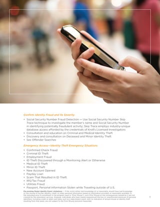 ID Shield Services and Features | PDF