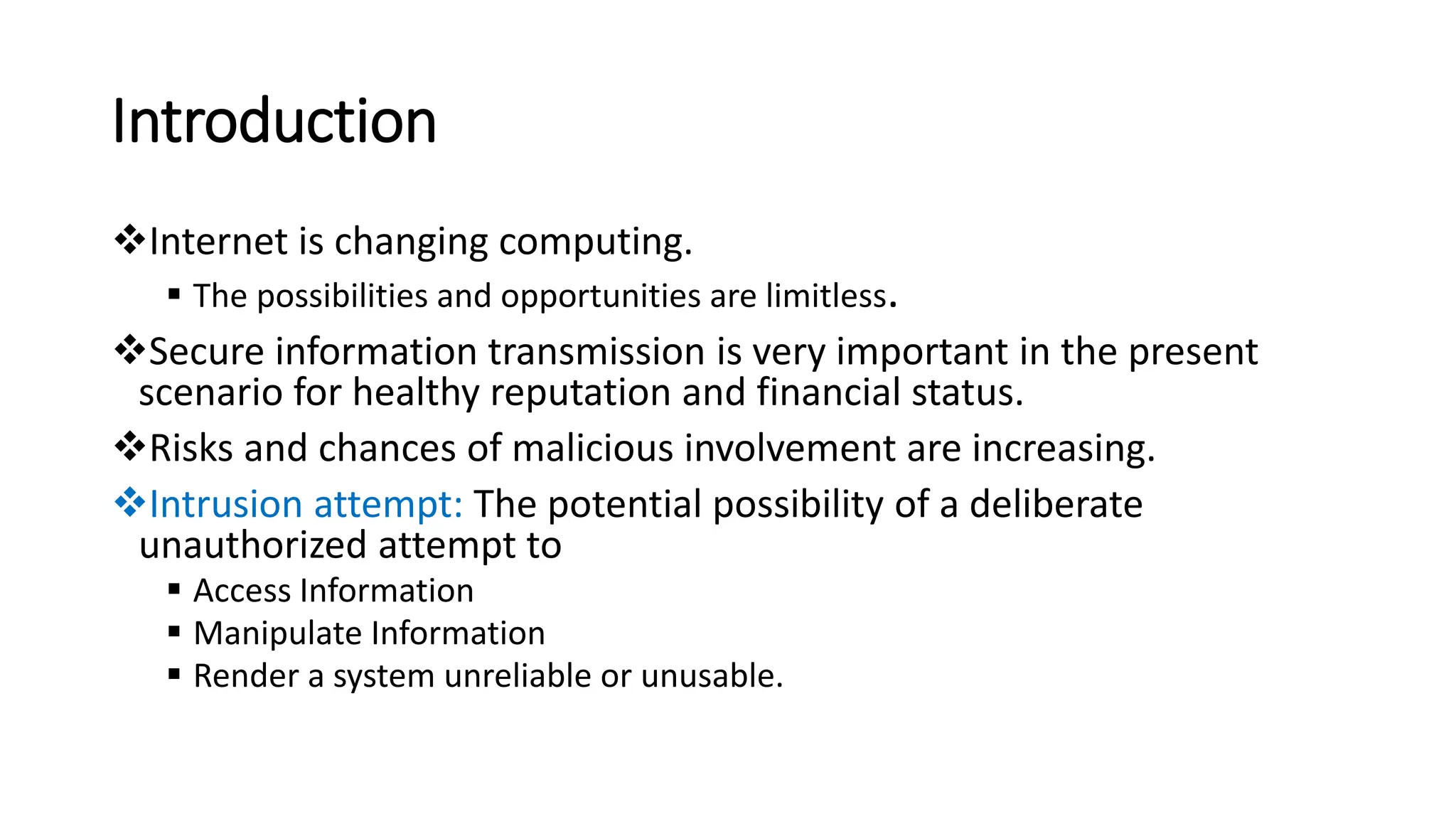Intrusion detection system and intrusion prevention system | PPTX