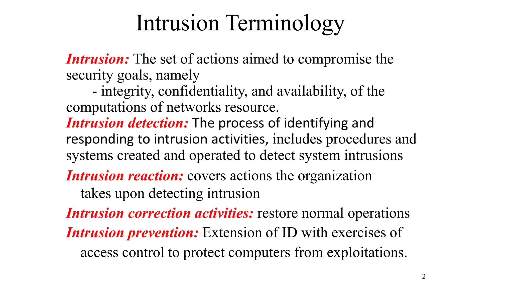Intrusion detection system and intrusion prevention system | PPTX