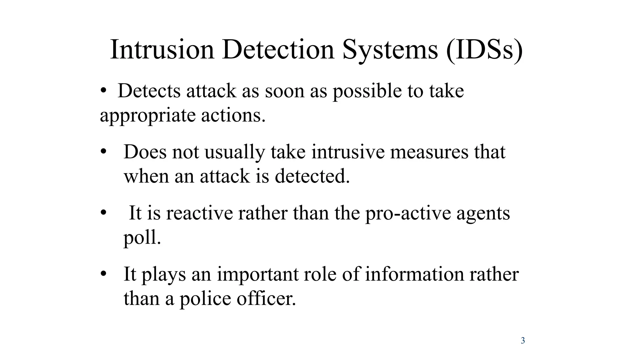 Intrusion detection system and intrusion prevention system | PPTX