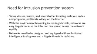 Intrusion detection system and intrusion prevention system | PPTX
