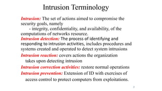 Intrusion detection system and intrusion prevention system | PPTX