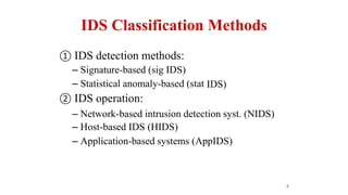 Intrusion detection system and intrusion prevention system | PPTX