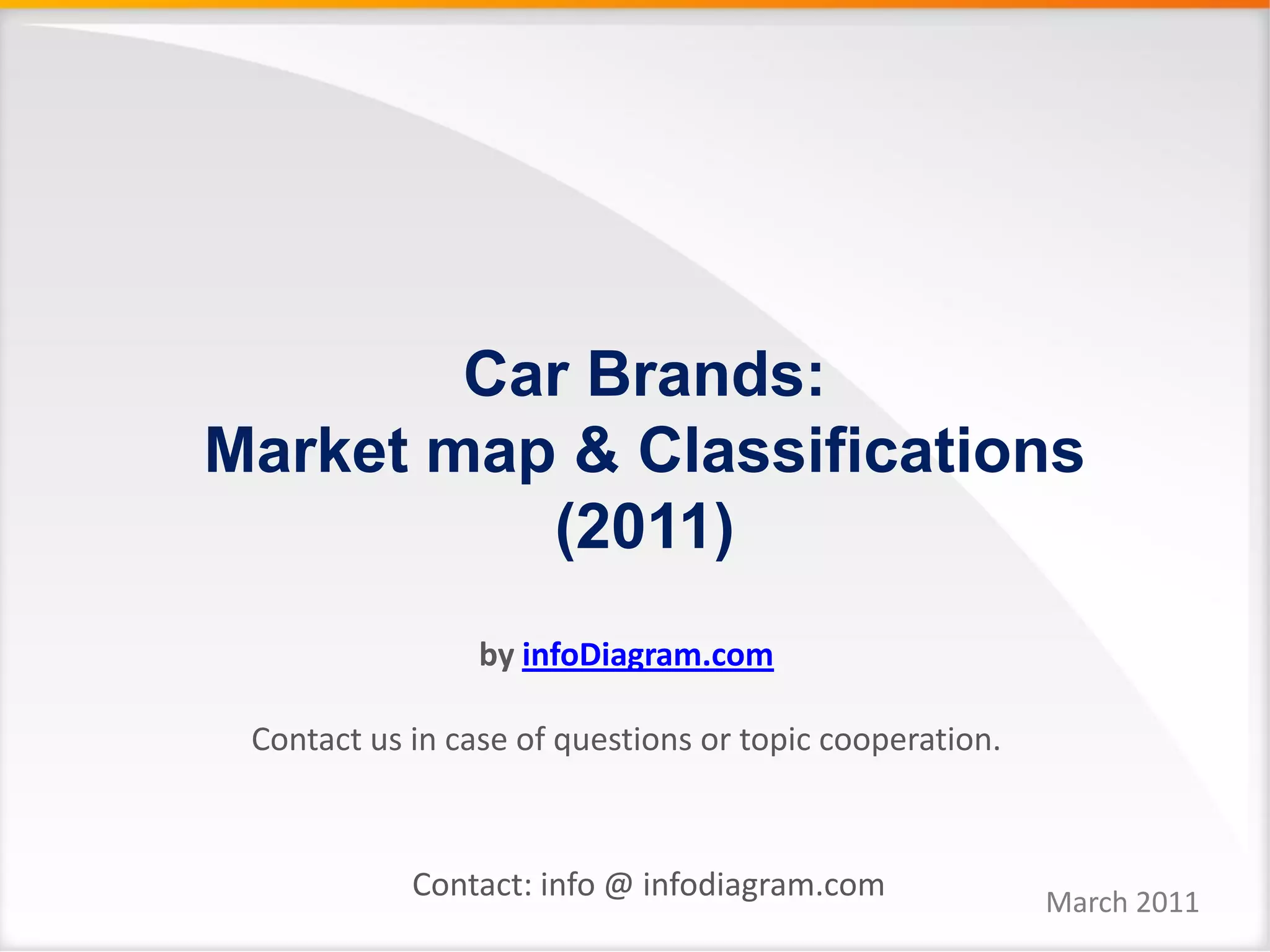 Car Brands Market Map & Classification Infodiagrams | PDF | Automotive ...