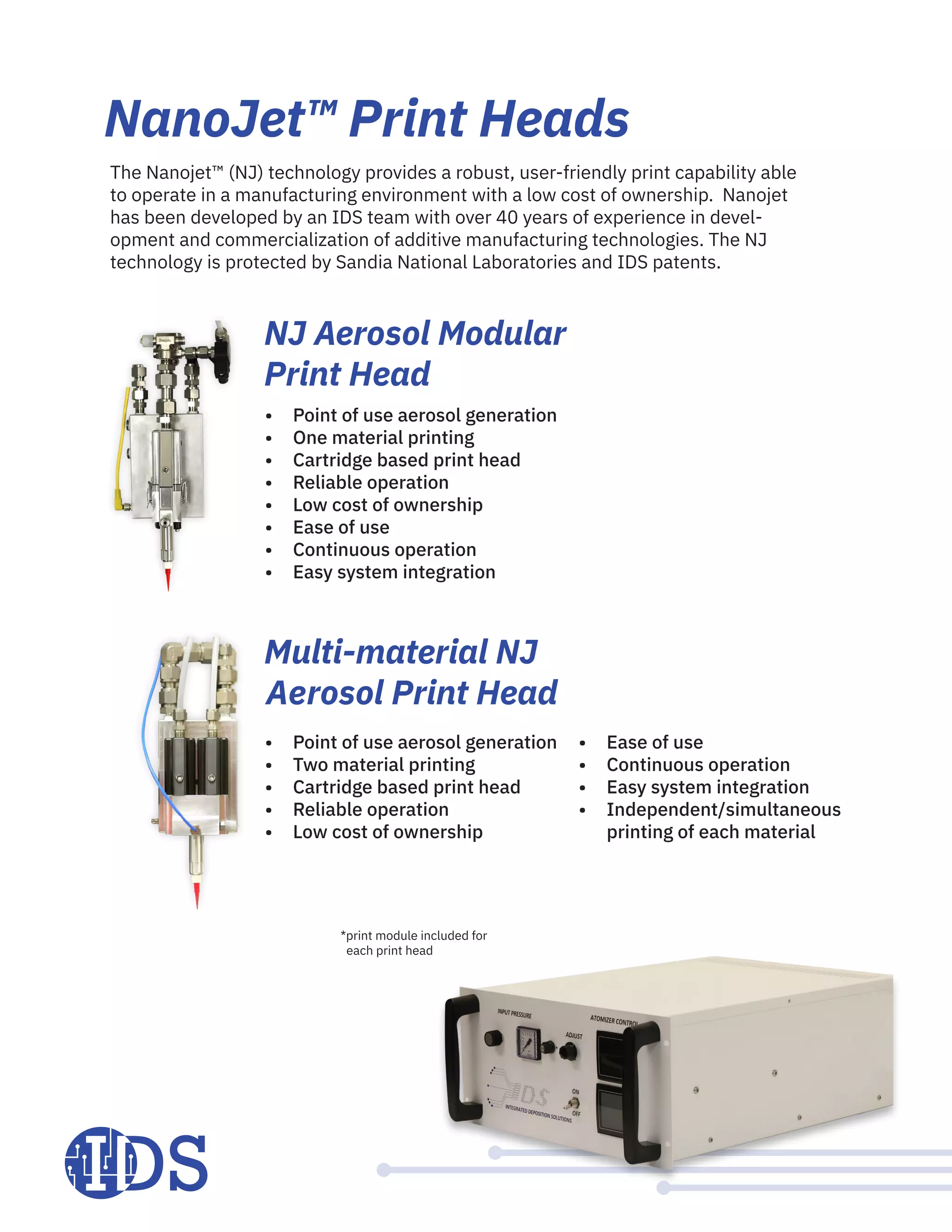 IDS Nanojet Specs | PDF | Desktop Publishing | Computer Software and ...