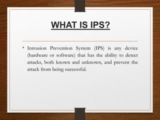 IDS n IPS | PPT