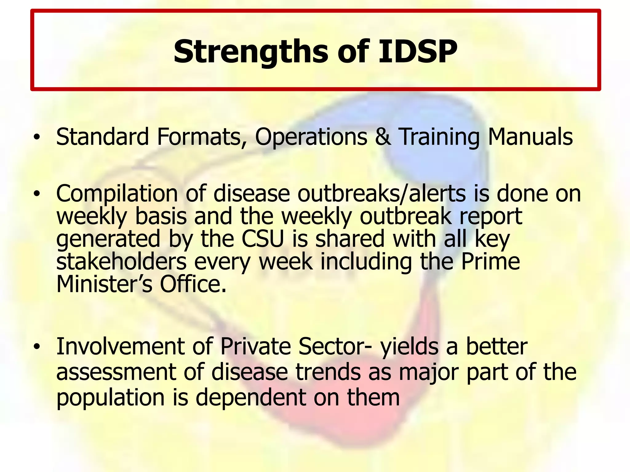 IDSP- Integrated Disease Surveillance Programme | PPTX