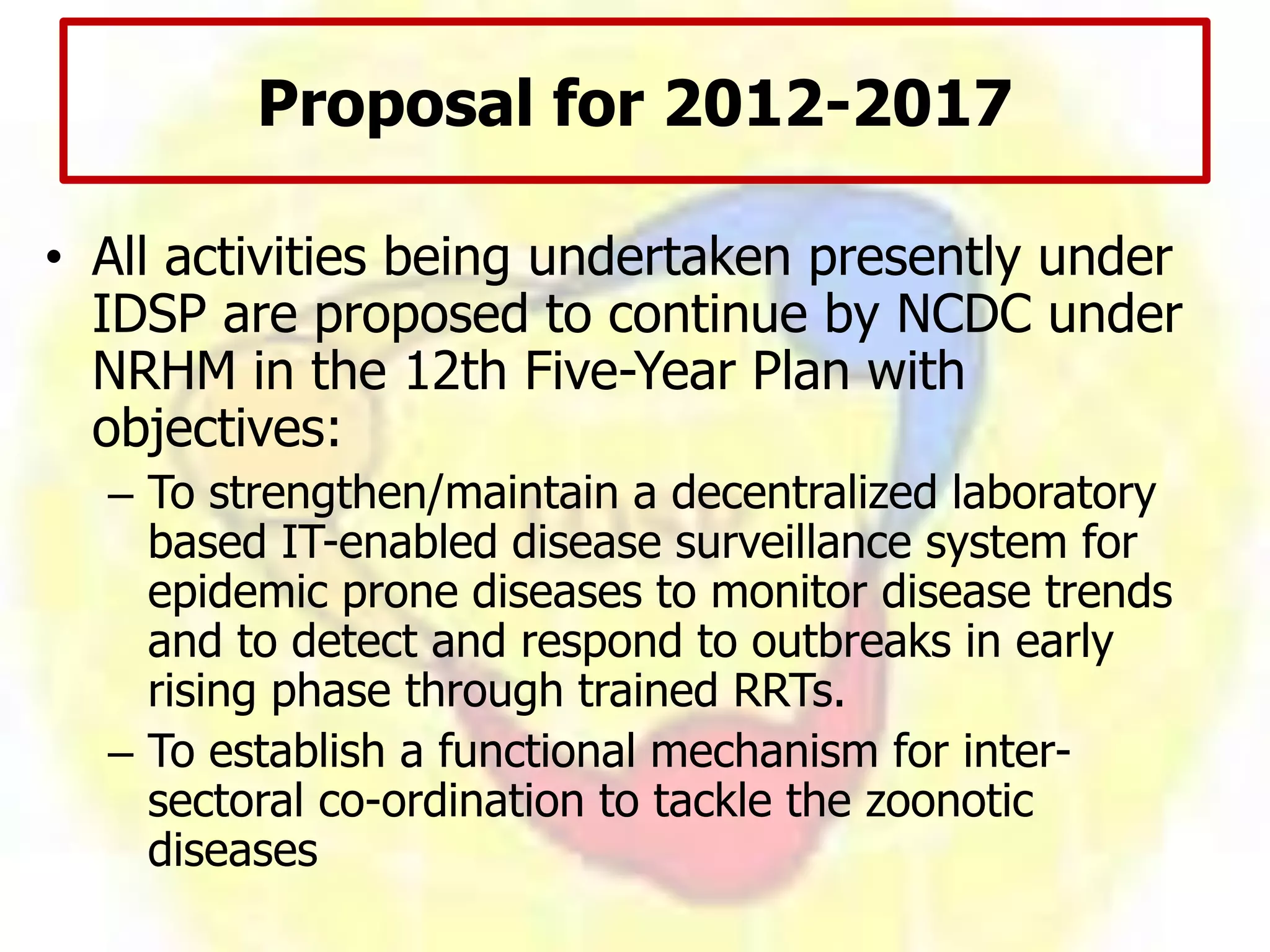 IDSP- Integrated Disease Surveillance Programme | PPTX