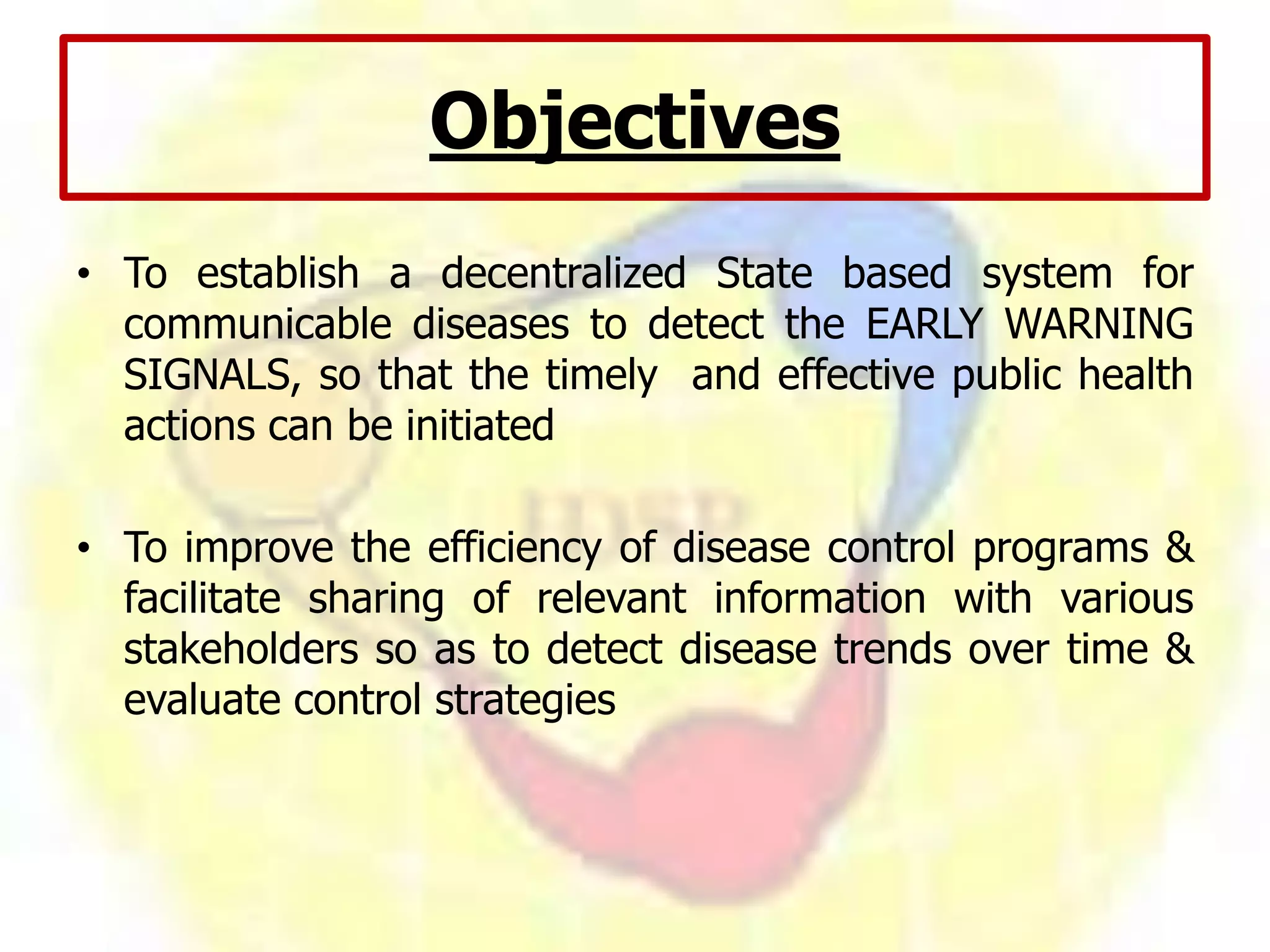 IDSP- Integrated Disease Surveillance Programme | PPTX
